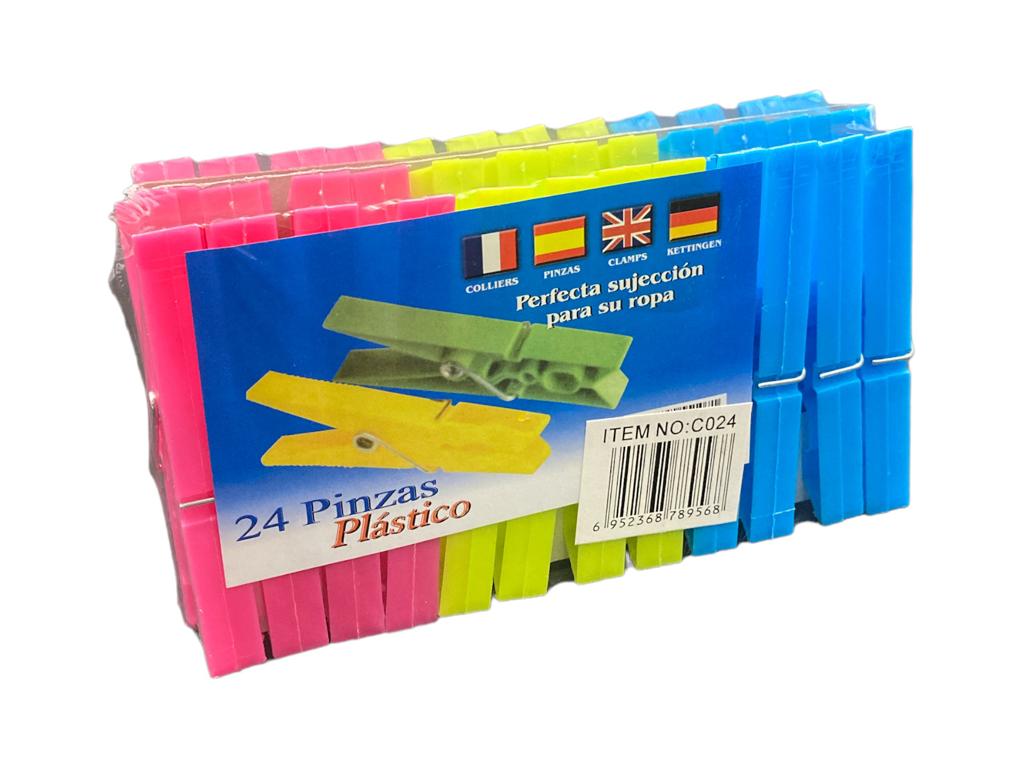 Large Plastic Clothespins 24 pcs – HouzeCart