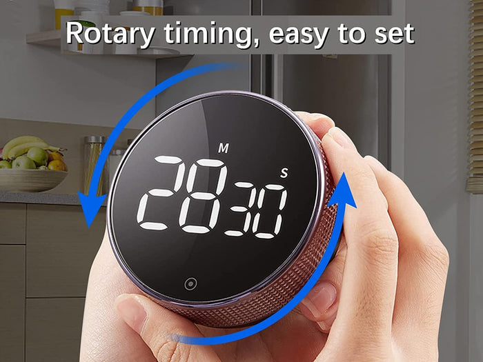 Rotary Digital Timer with Magnetic Back – HouzeCart
